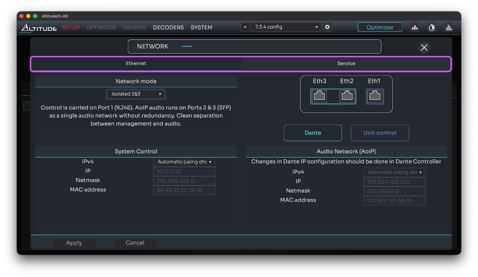 Modify Network Settings